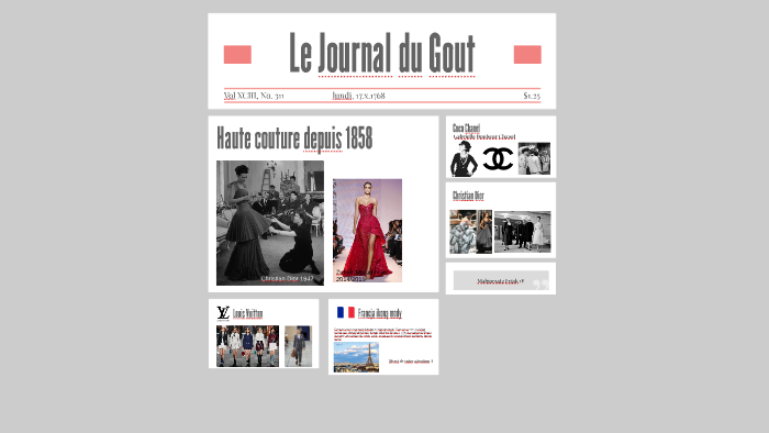 Le Journal du Gout by Gosia Łyjak on Prezi