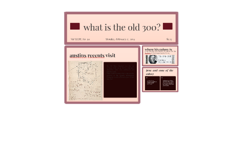 what is the old 300? by adrianna rae on Prezi