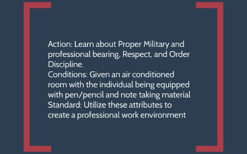 Proper Military Behavior by David French on Prezi