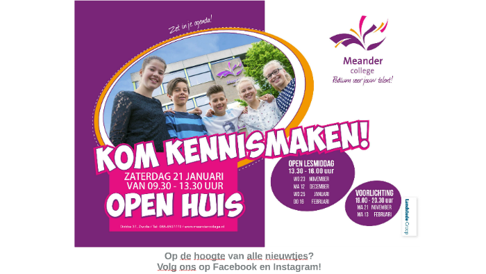 Meander College 2016 - 2017 by ton van der most on Prezi