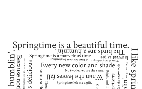 Template: Dizzy Springtime Poem by Claire Wang on Prezi