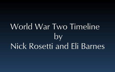 WW2 Timeline by Nicholas Rosetti