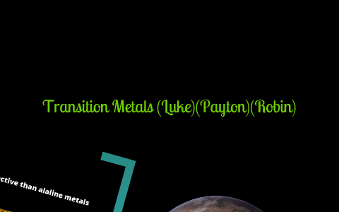 transition metals by Luke Kennelly on Prezi