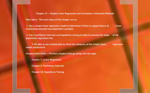 Chapter 13- Simple Linear Regression and Correlation: Inferential ...