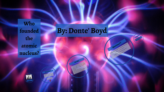 Who founded the atomic nucleus? by Donte' Boyd on Prezi