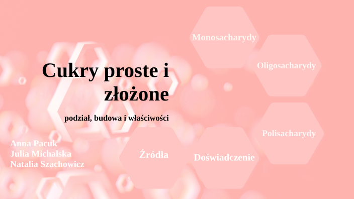 Cukry proste i złożone - podział, budowa i właściwości by xbeebooh . on ...