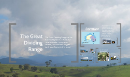 Great Dividing Range Location