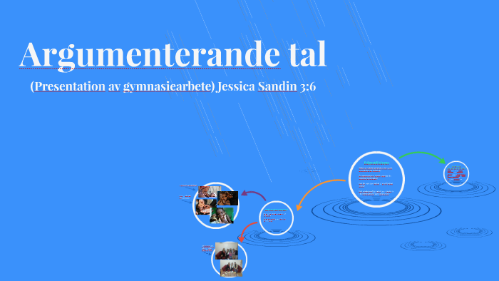 Argumenterande tal (Presentation av gymnasiearbete) by Jessica Sandin ...