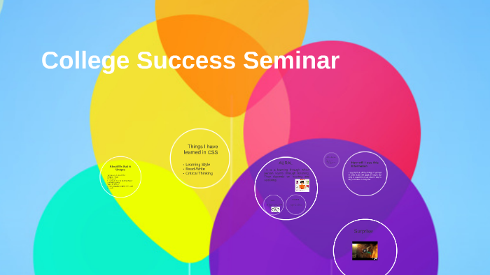 College Success Seminar by Kishan Patel on Prezi