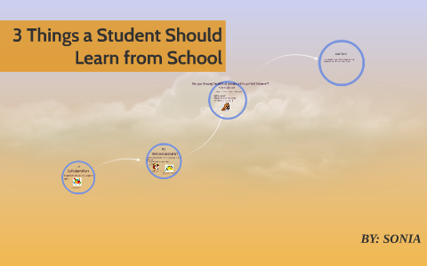 3 Things a Student Should Learn from School by Sonia Kumar on Prezi