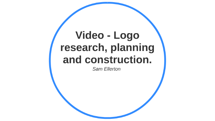 Video - Logo research, planning and construction by Sam Ellerton