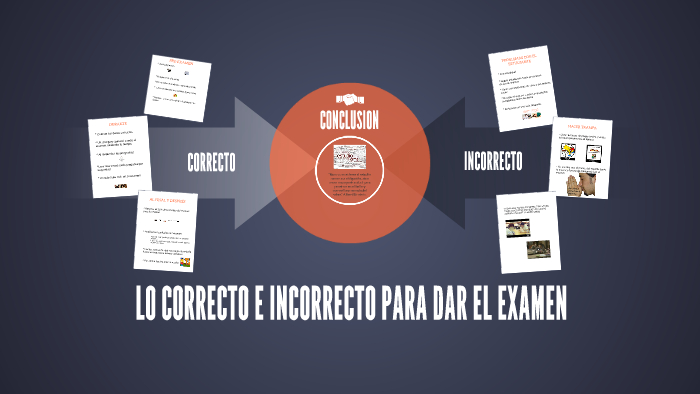 LO CORRECTO E INCORRECTO PARA DAR EL EXAMEN by joseph cornejo perca on ...