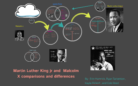 Martin luther king jr. and Maclom x. compare by erinann elizabeth hamrick