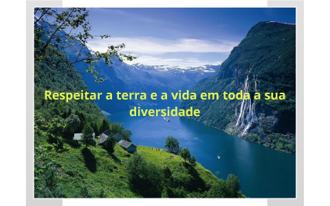 Respeitar a terra e a vida em tosa sua diversidade by athena castro