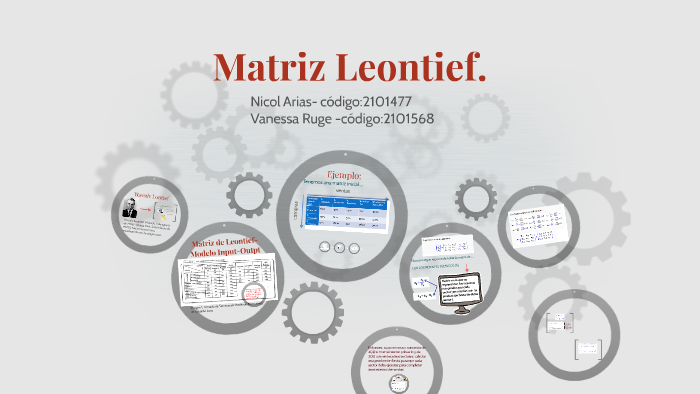 Matriz Leontief. by nicol arias on Prezi
