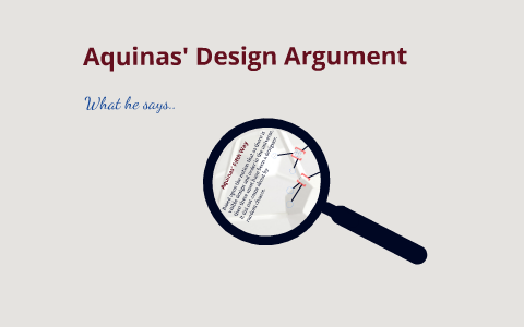 Aquinas' Design Argument by Bethany Breden