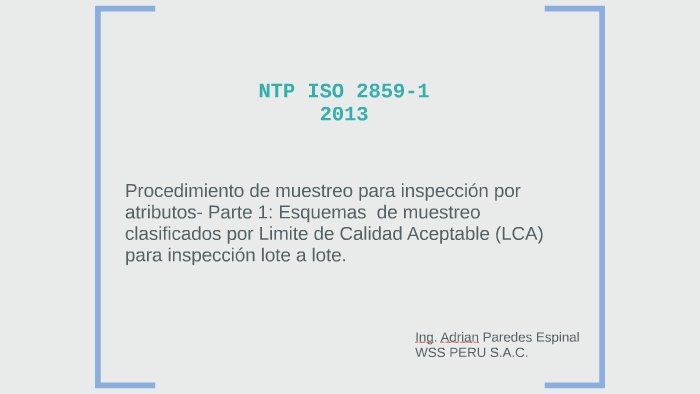 Copy Of Iso 2859 1
