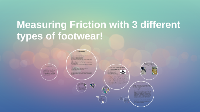 Measuring Friction with 3 different types of footwear! by haylee nutter ...