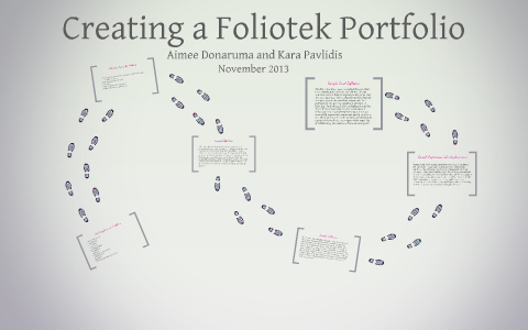 Creating a Foliotek Portfolio by on Prezi
