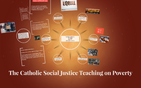 The Catholic Social Justice Teaching on Poverty by bianca dela cruz