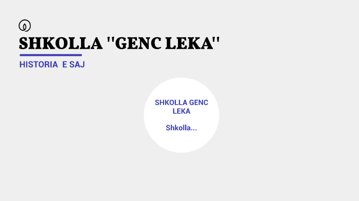 SHKOLLA GENC LEKA by matilda nogu on Prezi