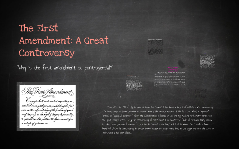 The First Amendment: A Great Controversy by Karly Ridder on Prezi