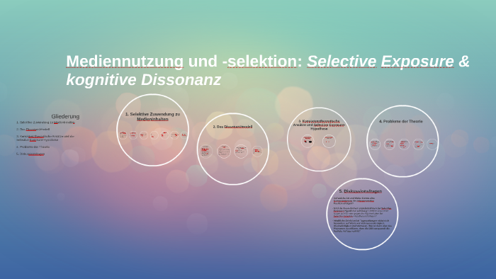 Mediennutzung und -selektion: Selective Exposure & kognitive by Sophia ...