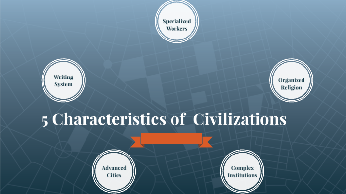 5 Characteristics of Civilization by Jonathan Lamour on Prezi
