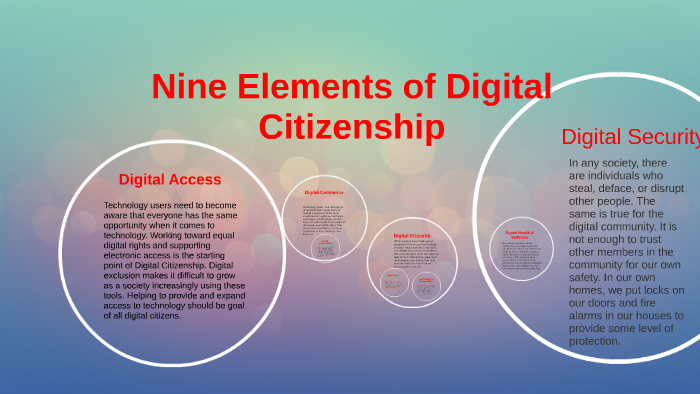 Nine Elements of Digital Citizenship by Jalen Roach on Prezi
