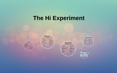 Psyc 1A- The Hi Experiment by Angela Becerra on Prezi