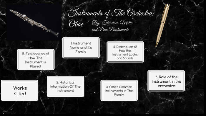 Oboe Instruments of the Orchestra Research Project by theodora matta on ...