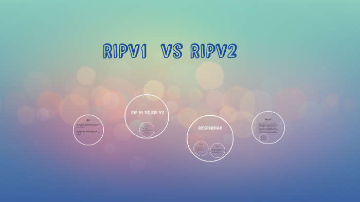 RIPv1 vs RIPv2 by Lizeth Jimenez Jasso on Prezi