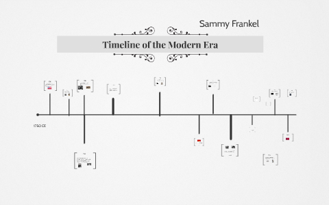 Timeline of the Modern Era by Sammy Frankel on Prezi