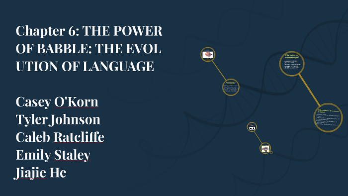 Chapter 6： THE POWER OF BABBLE： THE EVOLUTION OF LANGUAGE by Jiajie He ...