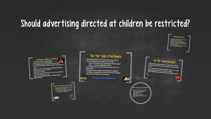 Should advertising directed at children be restricted? by Stephanie ...