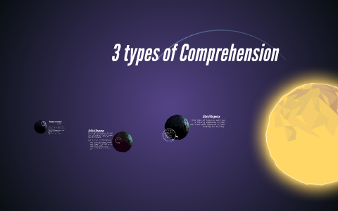 3 types of comprehension by Shelby Pflanz on Prezi
