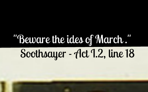 Julius Caesar - Soothsayer "Beware the ides of March." by Bobby Oliver ...