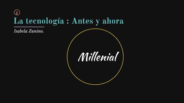 La tecnología : Antes y ahora by Isabela Zunino on Prezi