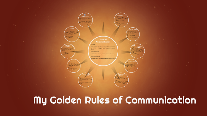 My Golden Rules Of Communication by Ryan Llamar on Prezi