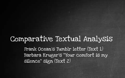 Comparative Textual Analysis by Jordan Salinsky on Prezi