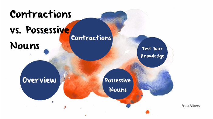 Contractions vs. Possessive Nouns by Emily Albers on Prezi