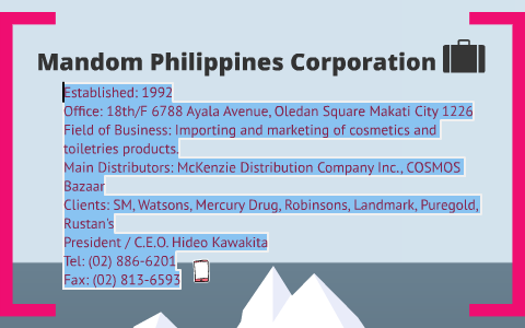 Mandom Philippines Corporation by janel pat on Prezi