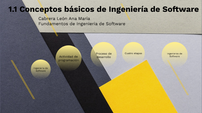1.1 Conceptos básicos de Ingeniería de Software by ANA MARIA CABRERA on Prezi