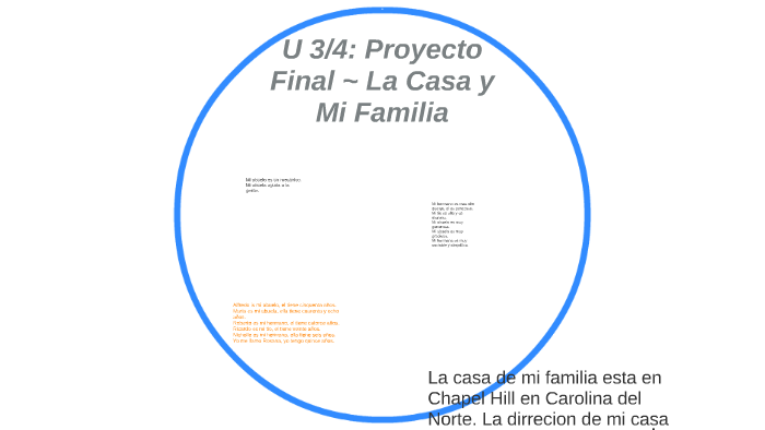 U 3/4: Proyecto Final ~ La Casa y Mi Familia by Roxana Altamirano on Prezi