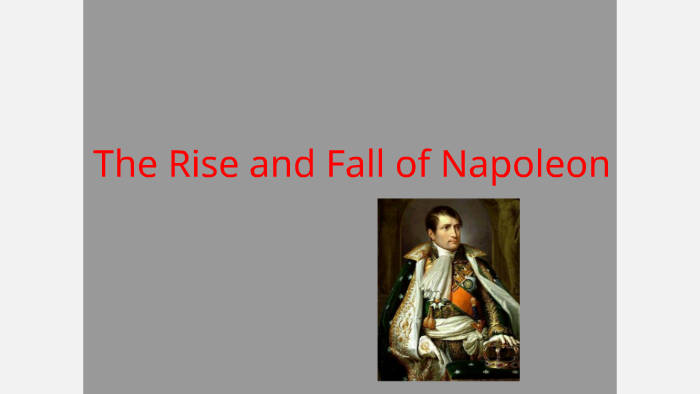 The Rise and Fall of Napolean by jade torres on Prezi
