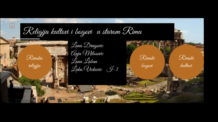 Religija kultovi i bogovi u starom Rimu by Lana Dragović on Prezi