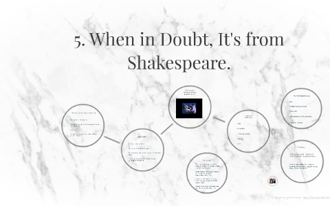 5. When in Doubt, It's from Shakespeare. by Kia Malkin