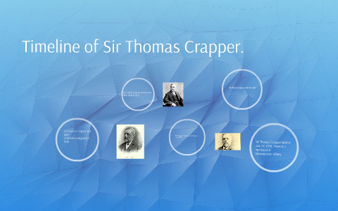 Timeline of Sir Thomas Crapper. by baylin navarro