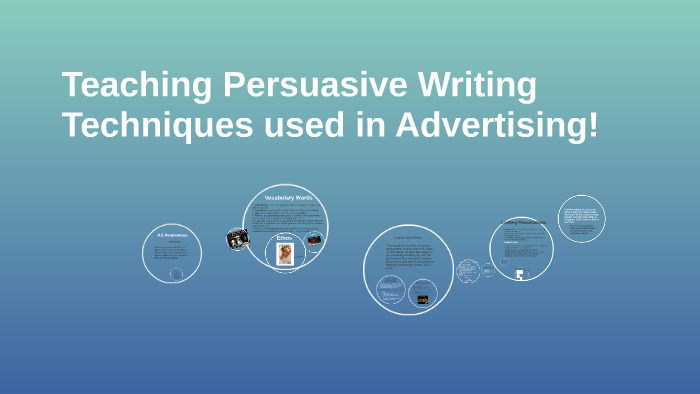 Persuasive Techniques in Advertisement by Lisa Camarda on Prezi