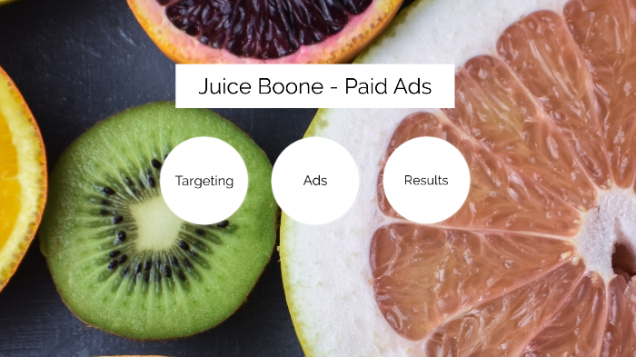 Juice Boone - Paid Ads Visual by Jack Durham on Prezi